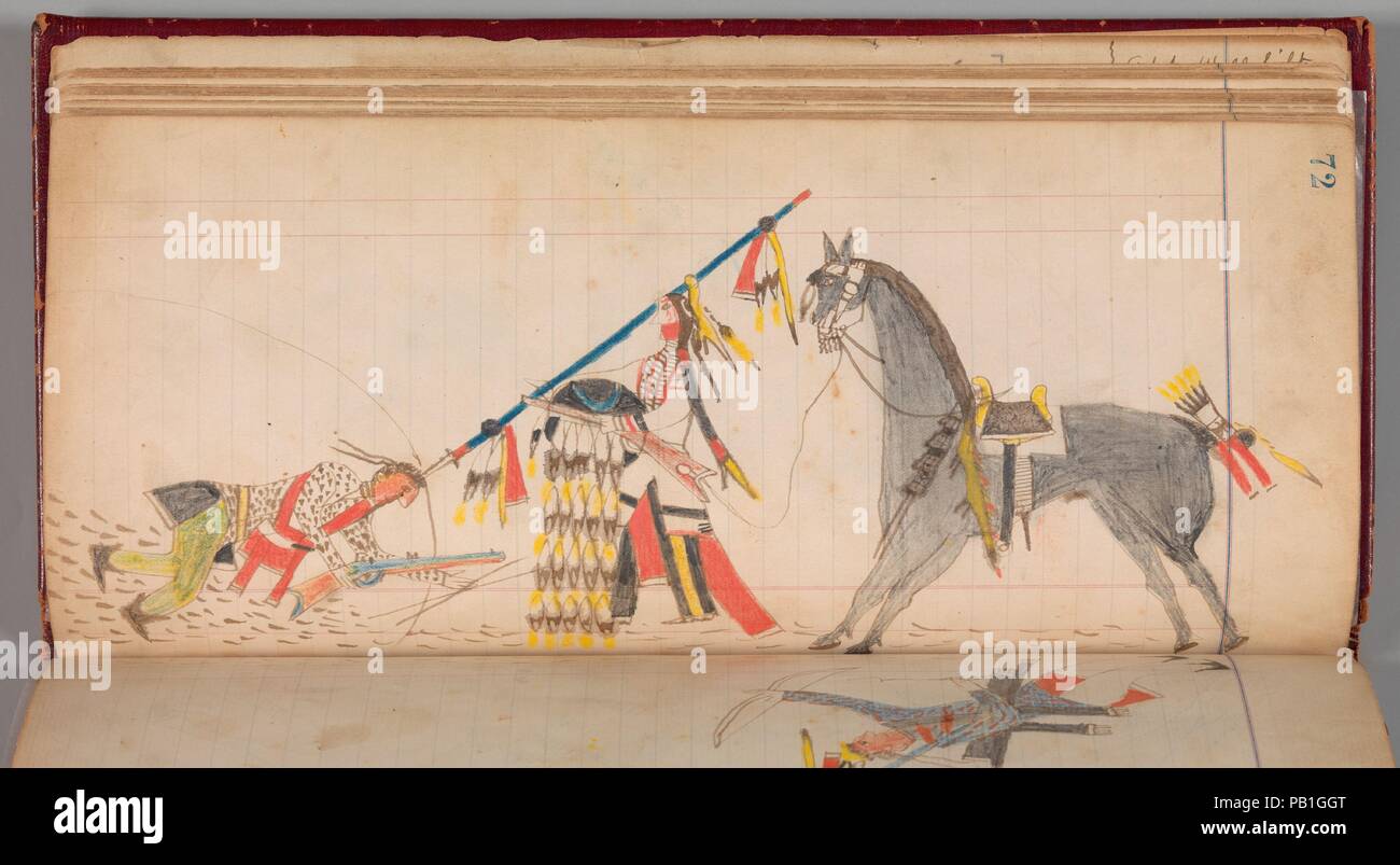 Maffet Ledger: Drawing. Culture: Southern and Northern Cheyenne ...