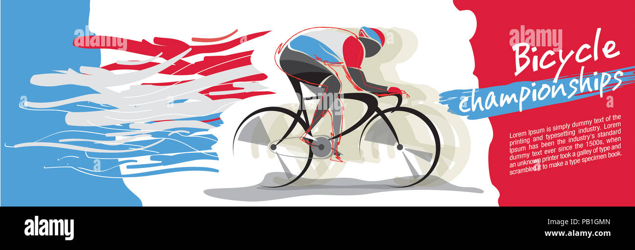 Bicycle championship vector Stock Photo - Alamy