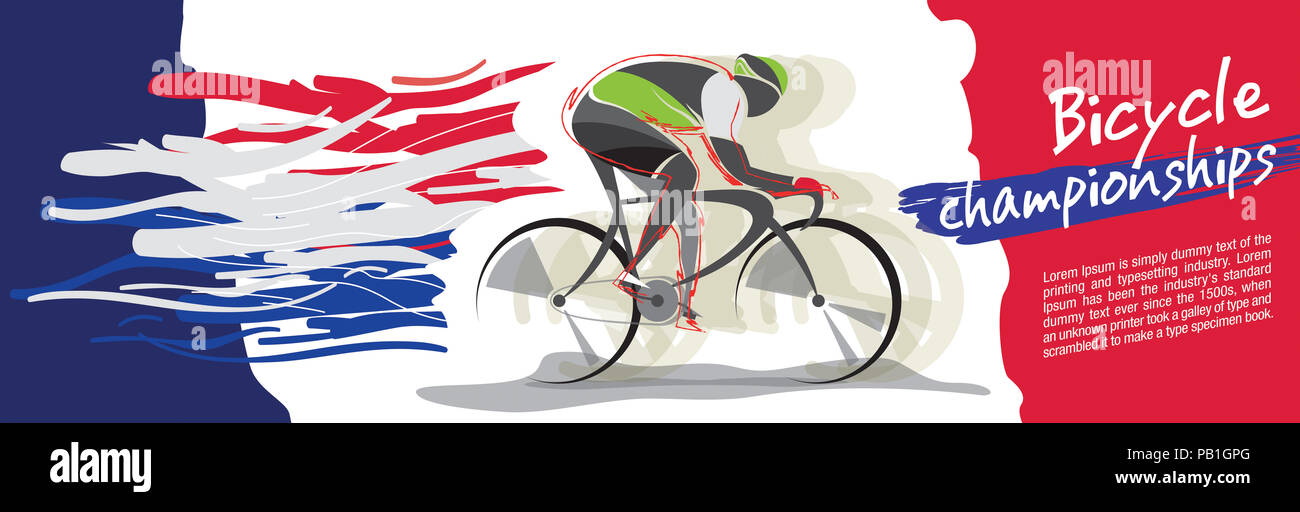 Bicycle championship vector Stock Photo - Alamy