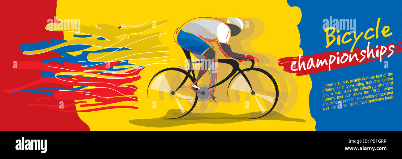 Bicycle championship vector Stock Photo - Alamy