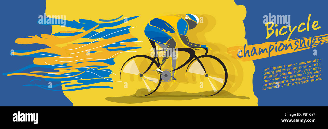 Bicycle championship vector Stock Photo - Alamy