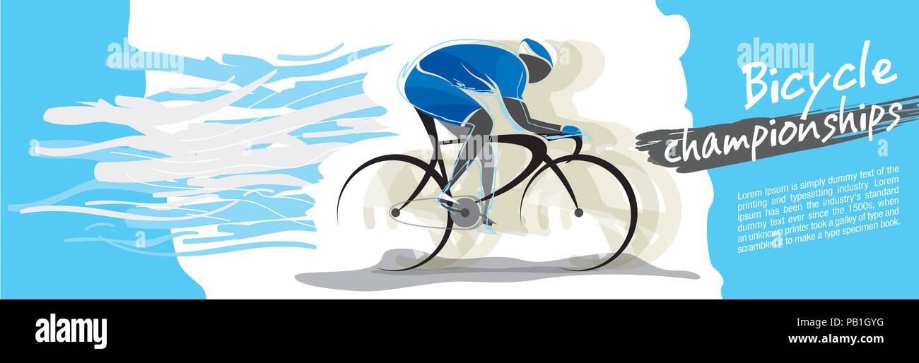 Bicycle championship vector Stock Photo - Alamy