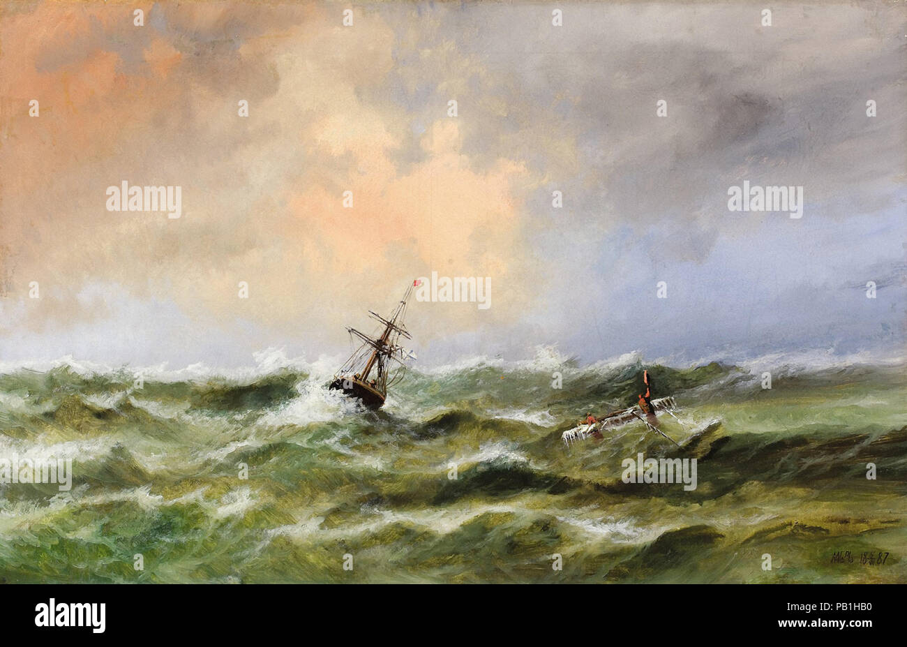 Lagorio Lev Felixovich - Heavy Seas in the Black Sea Stock Photo - Alamy