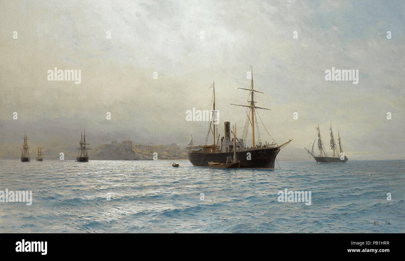 Lagorio Lev Felixovich - Ships on a Calm Sea Stock Photo - Alamy