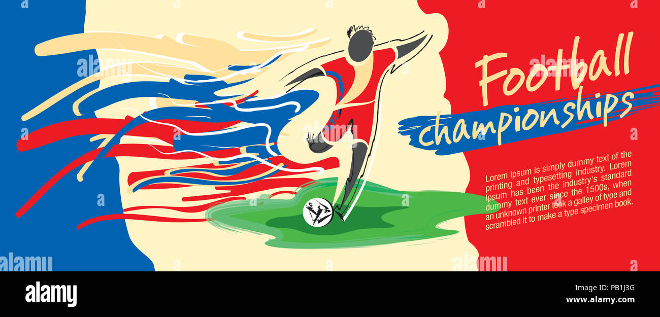 Soccer card design and football vector Stock Photo - Alamy