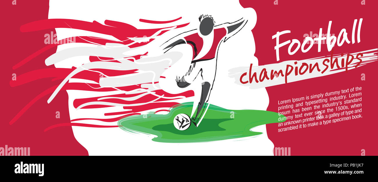 Soccer card design and football vector Stock Photo - Alamy