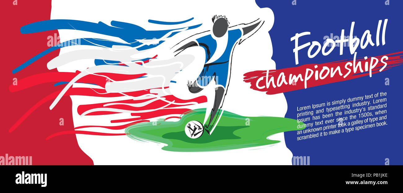 Soccer card design and football vector Stock Photo - Alamy