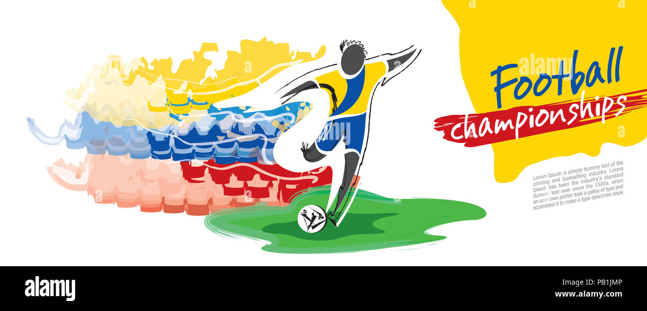 Soccer card design and football vector Stock Photo - Alamy