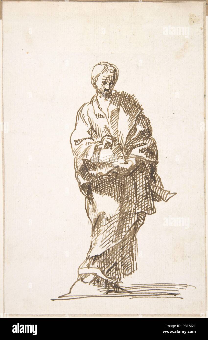 Standing Figure of an Evangelist. Artist: Anonymous, Spanish, School of ...