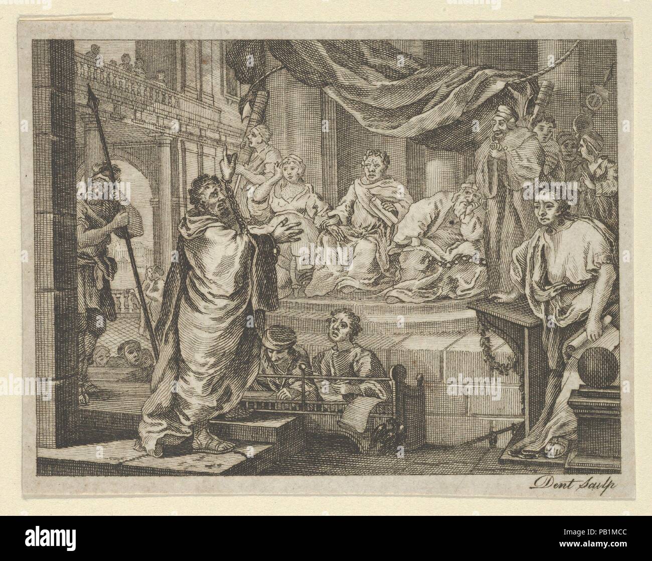 Paul Before Felix. Artist: After William Hogarth (British, London 1697 ...