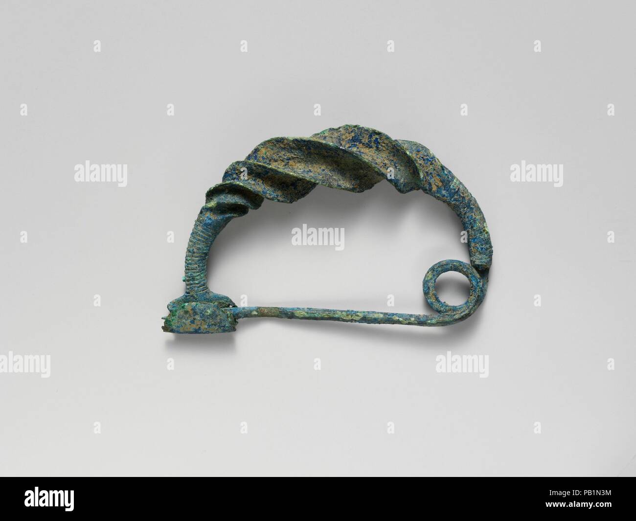 Bronze spiral-type fibula (safety pin). Culture: Villanovan. Dimensions ...
