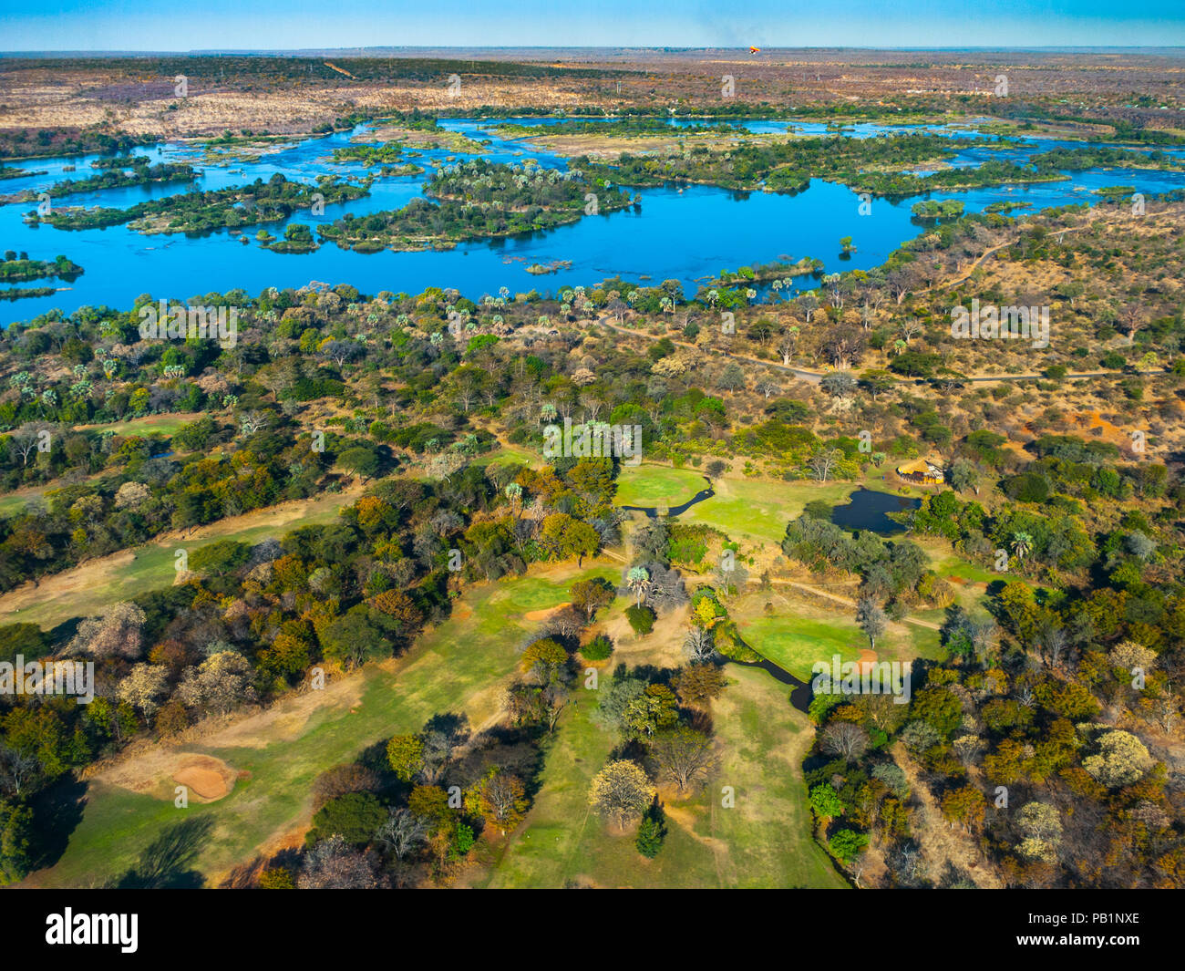 The Zambesi river in Zambia, Africa Stock Photo - Alamy