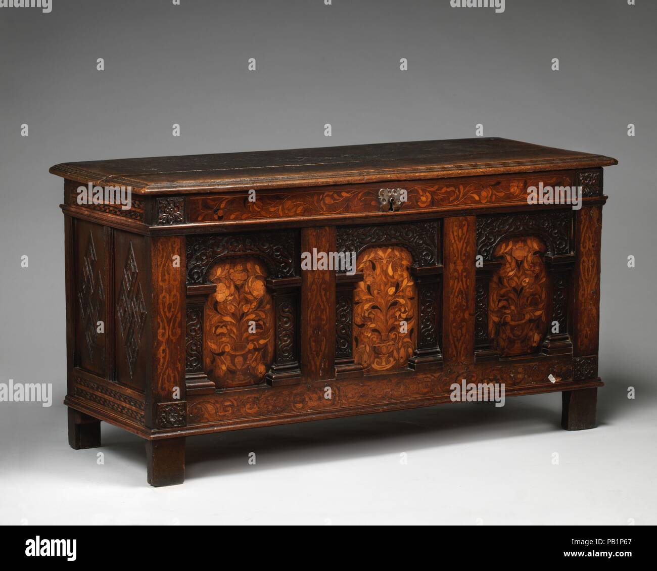 Chest. Culture: British. Dimensions: Overall: 29 × 55 1/2 × 21 in. (73. ...