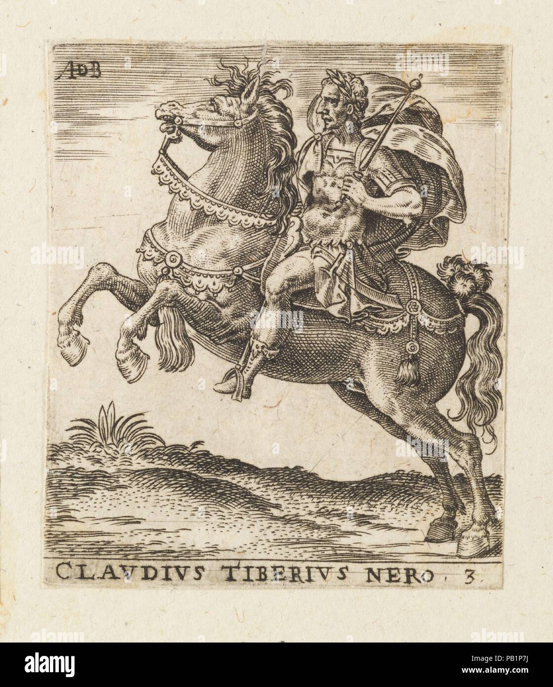 Claudius Tiberius Nero from Twelve Caesars on Horseback. Artist ...