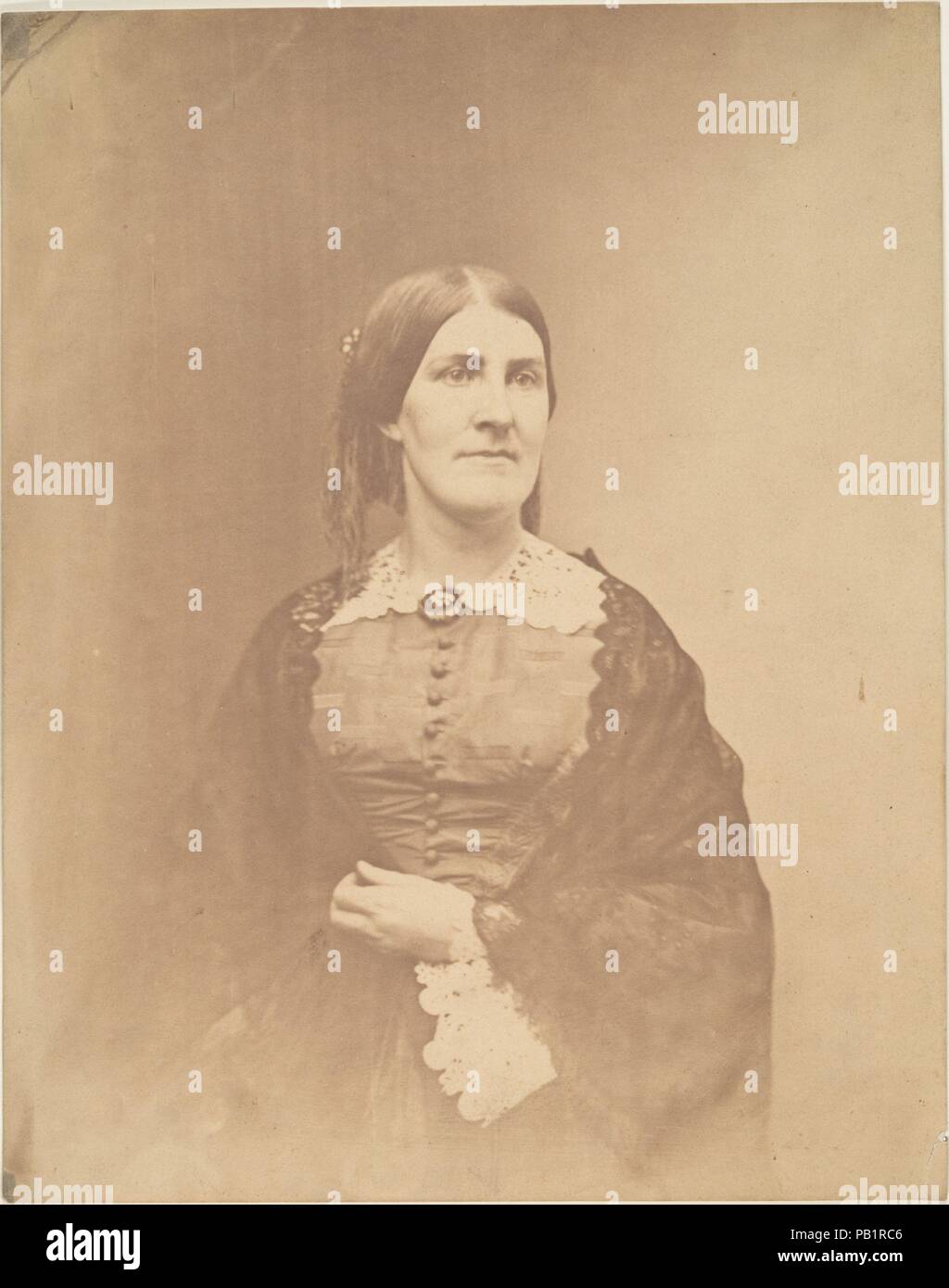 [Woman with Black Shawl]. Artist: Unknown (American). Date: 1857 ...