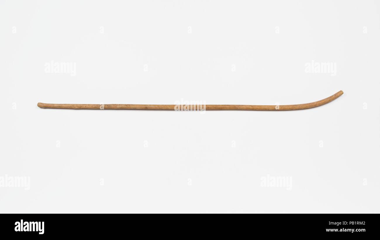 Staff, curved. Dimensions: L. 113 cm (44 1/2 in.). Dynasty: Dynasty 18 ...