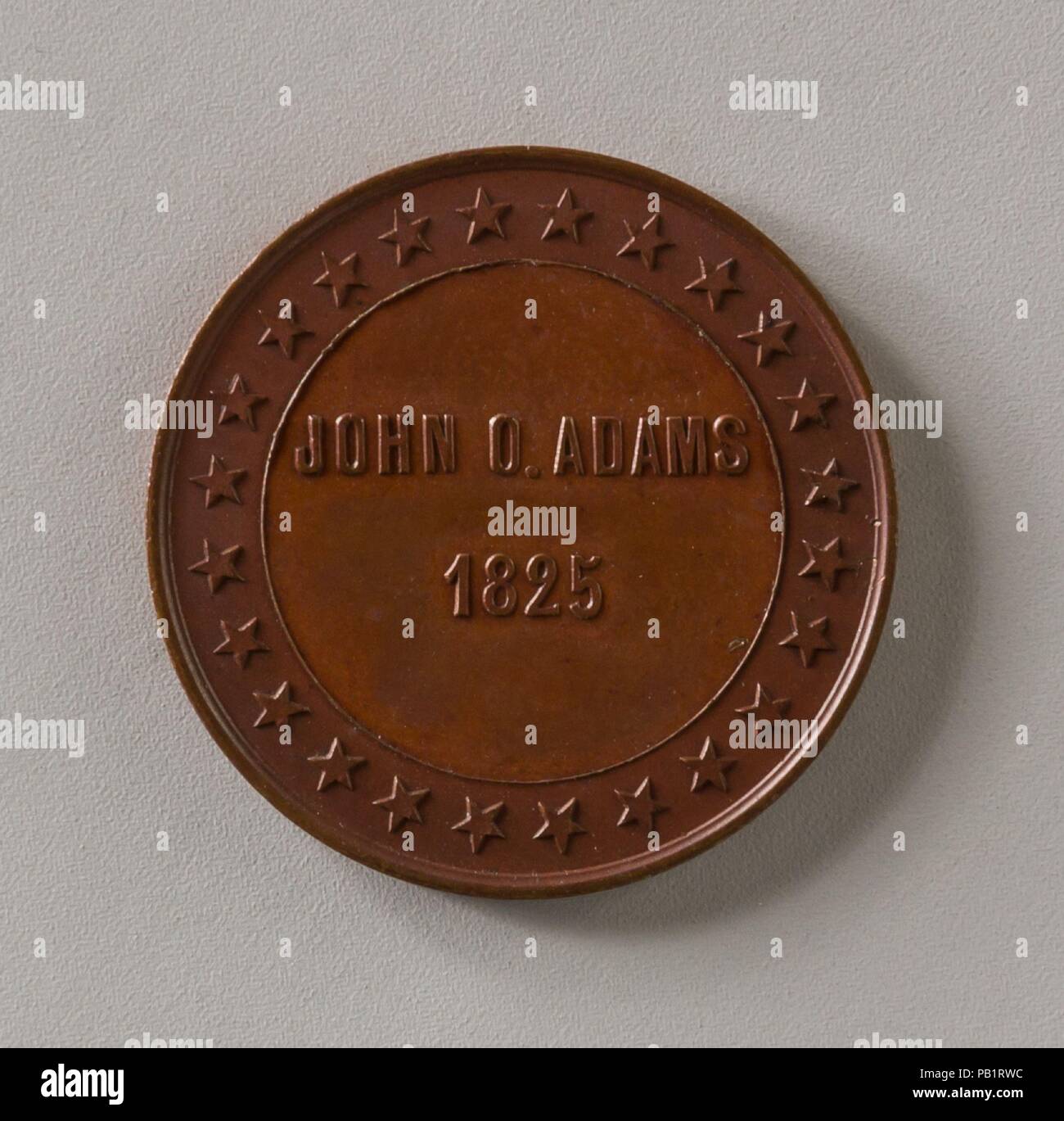 Token of John Quincy Adams. Dimensions: Diam. 1 3/8 in. (3.5 cm). Date ...