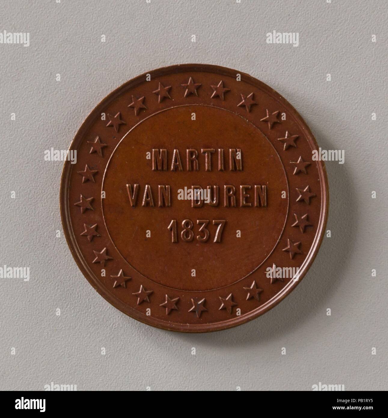 Token on Martin Van Buren. Dimensions: Diam. 1 3/8 in. (3.5 cm). Date ...
