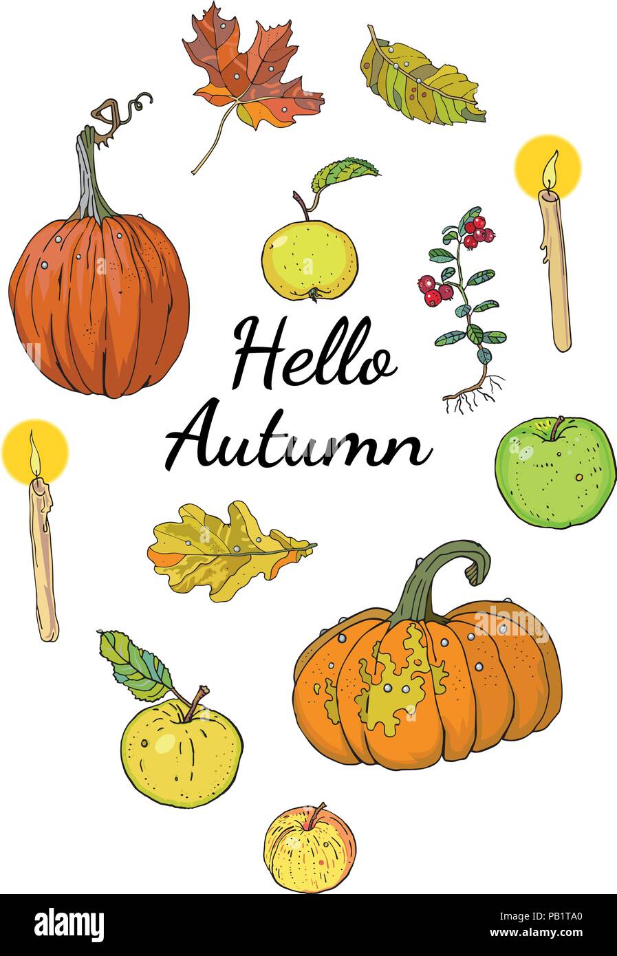 Apples september Stock Vector Images - Alamy