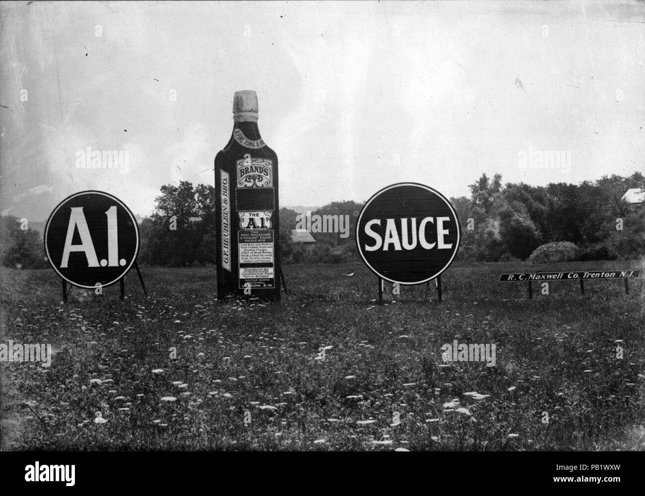 A1 steak sauce sign Stock Photo - Alamy