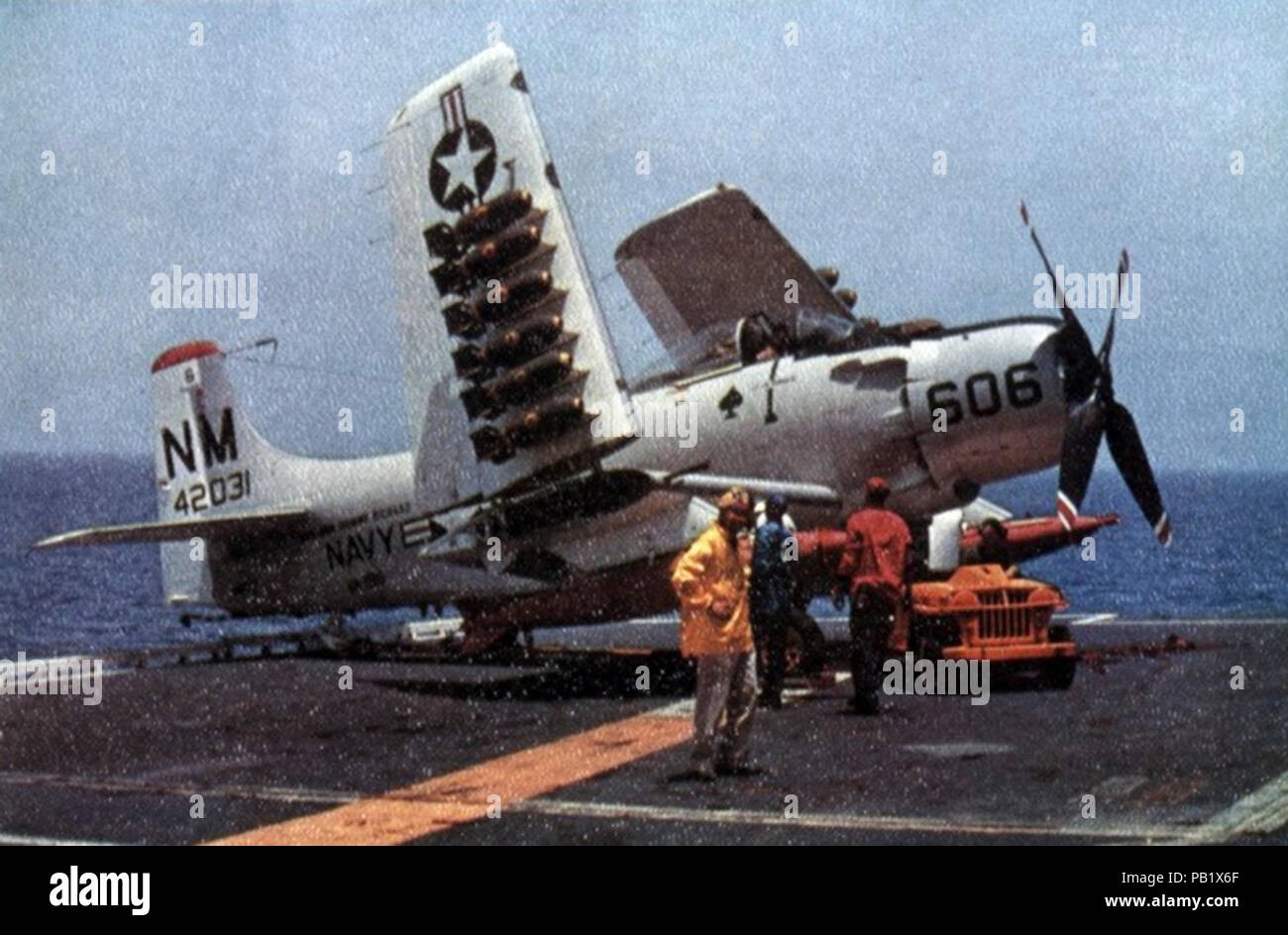 A-1J of VA-196 on USS Bon Homme Richard (CVA-31) 1964 Stock Photo - Alamy