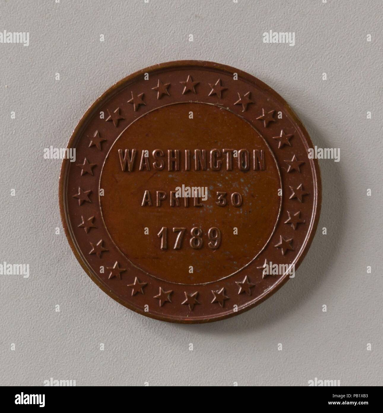 Token of George Washington. Dimensions: Diam. 1 1/4 in. (3.2 cm). Date ...