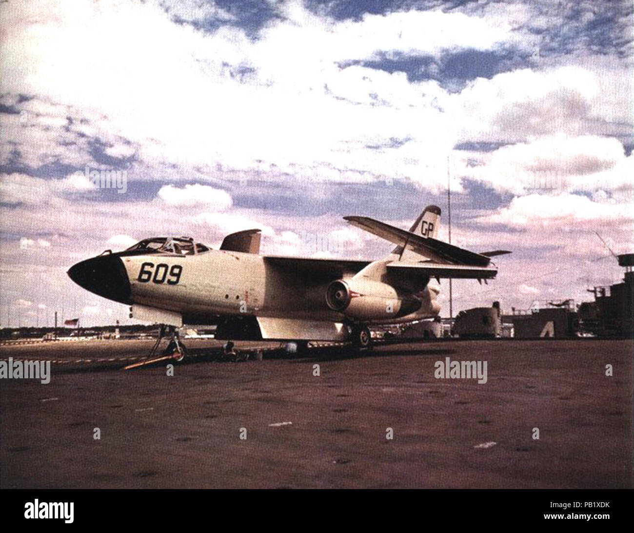 A-3B of VAH-13 on USS Kitty Hawk (CVA-63) in 1961 Stock Photo - Alamy