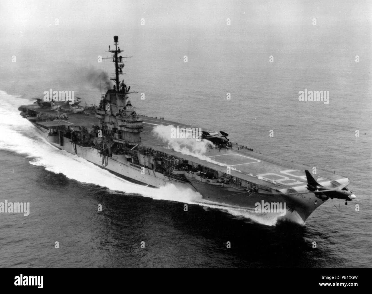A3D-1 launching from USS Shangri-La (CVA-38) 1956 Stock Photo - Alamy