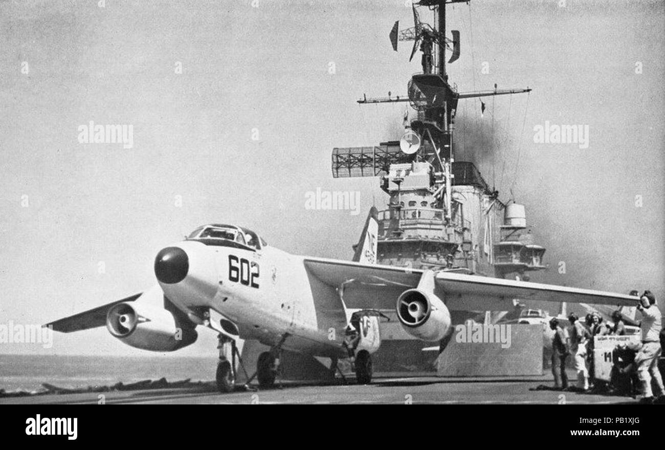 A3D-2 of VAH-8 on USS Midway (CVA-41) in 1962 Stock Photo - Alamy