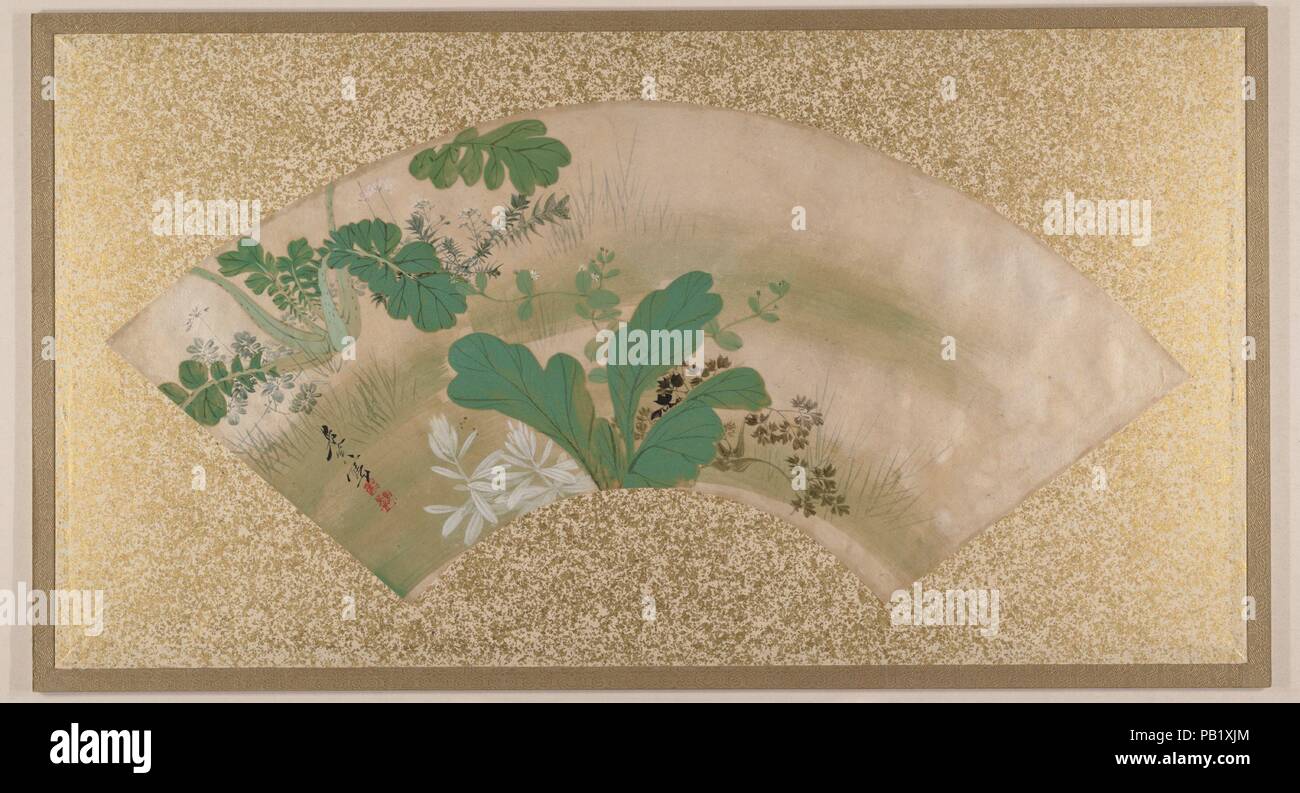 Various Plants and Grass. Artist: Shibata Zeshin (Japanese, 1807-1891 ...