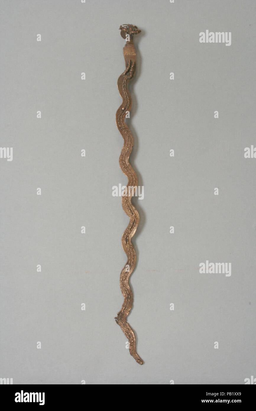 Serpent (tunjo). Culture: Muisca. Dimensions: Length 6-3/8 in.. Date ...