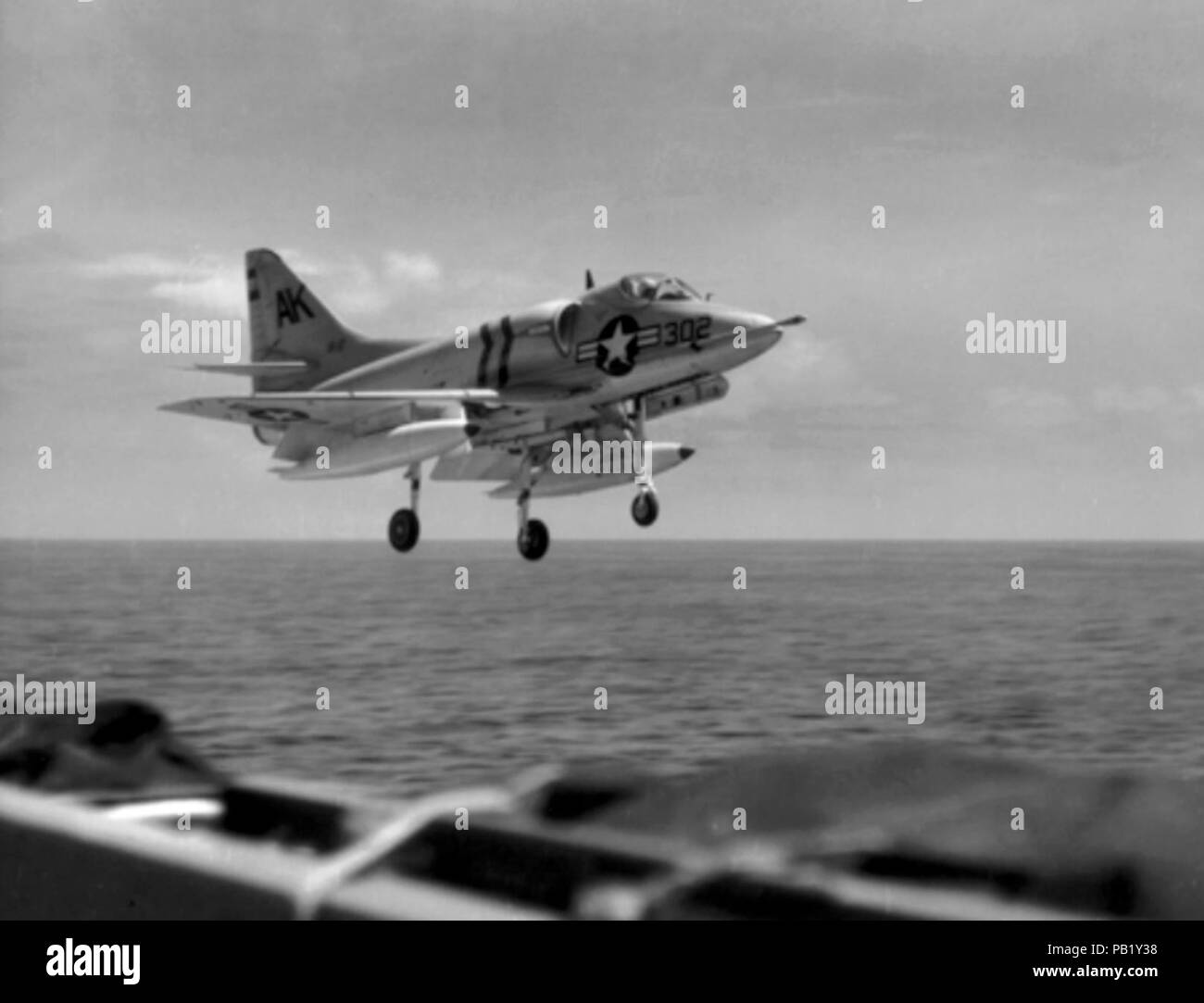 A-4B VA-12 taking off from USS Forrestal (CVA-59) c1958 Stock Photo - Alamy