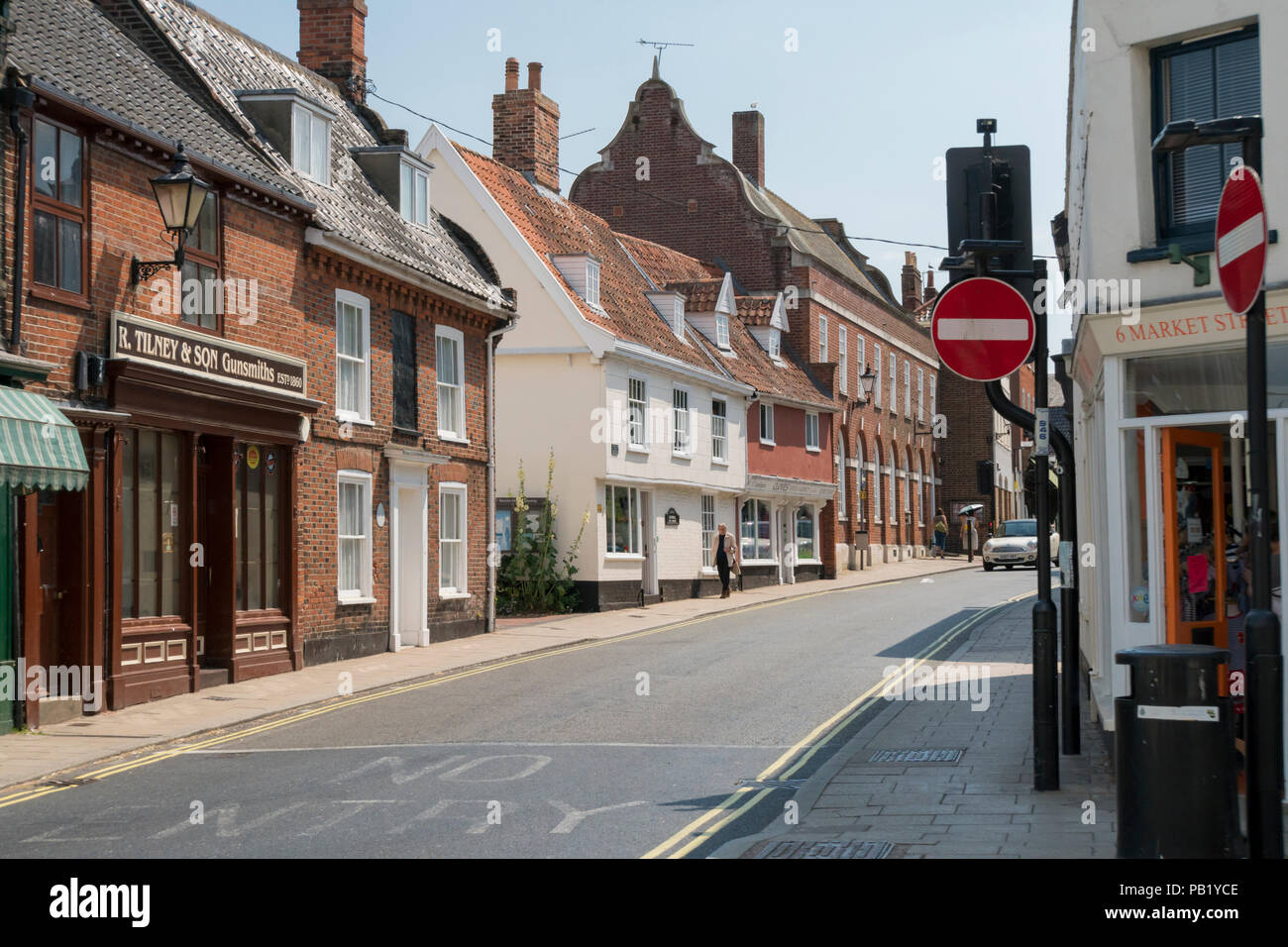 Historic building in Market Street in the market town of Beccles ...