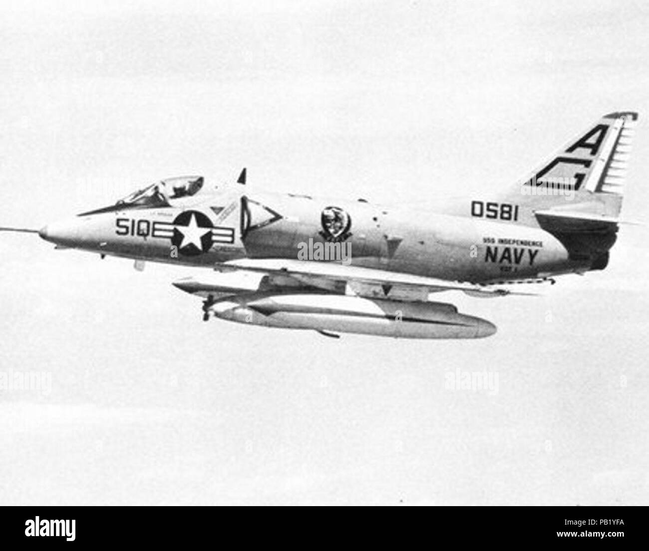 A-4C Skyhawk of VSF-1 in flight c1968 Stock Photo - Alamy