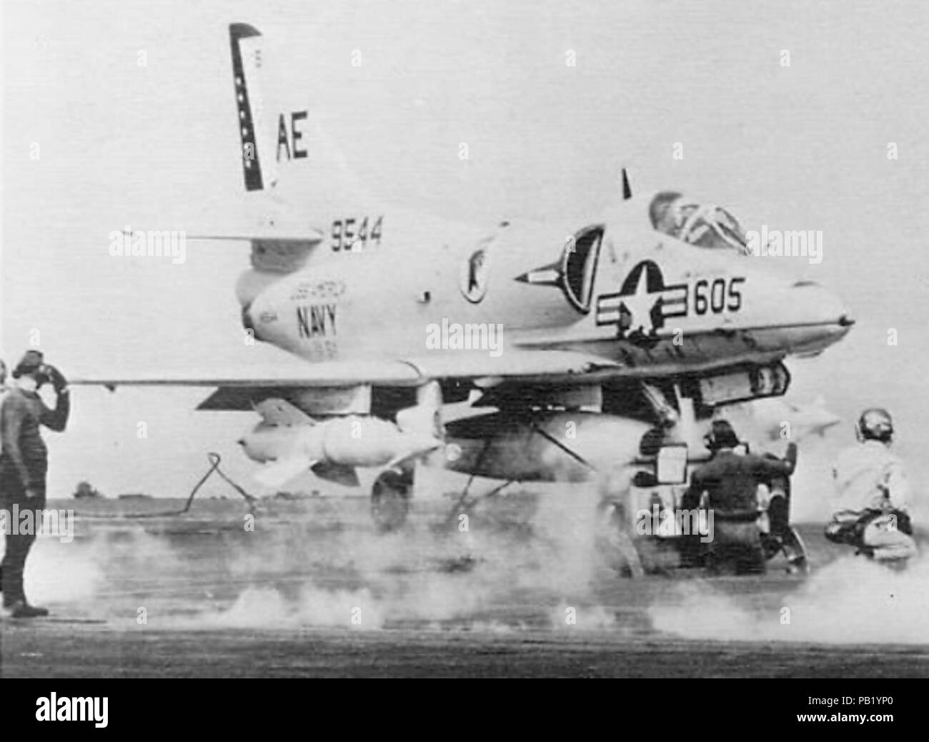 A-4C VA-64 on cat USS America (CVA-66) 1967 Stock Photo - Alamy