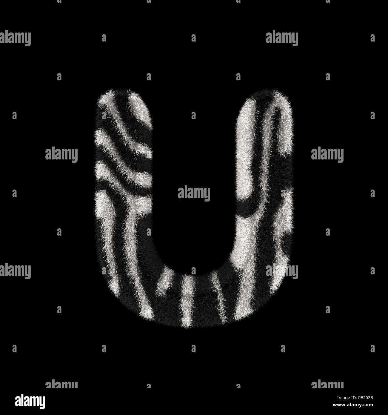 Illustration 3D Rendering Creative Illustration Zebra Print Furry ...