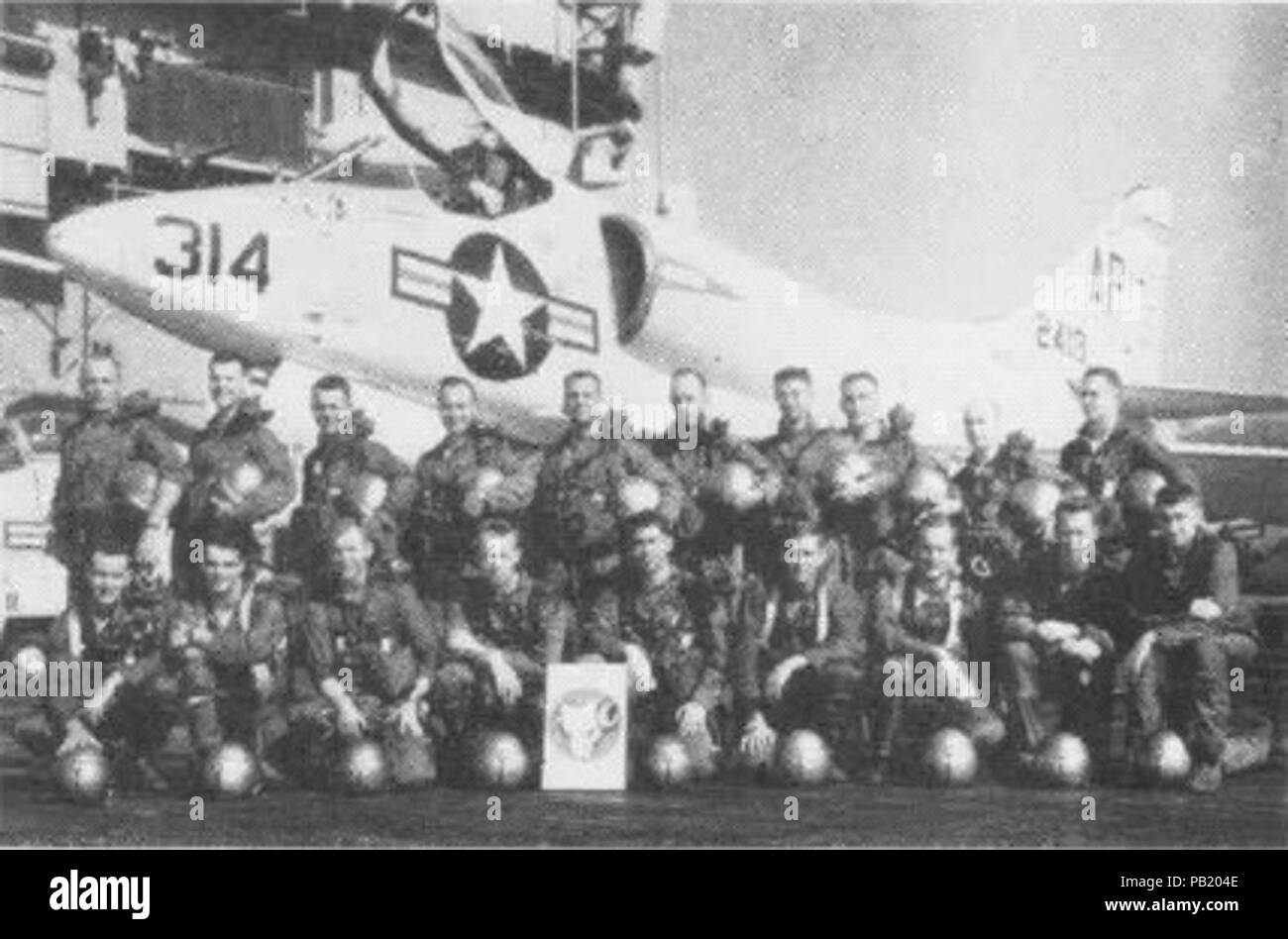 A4D-2 VA-83 squadron pers CVA-9 NAN11-58 Stock Photo - Alamy