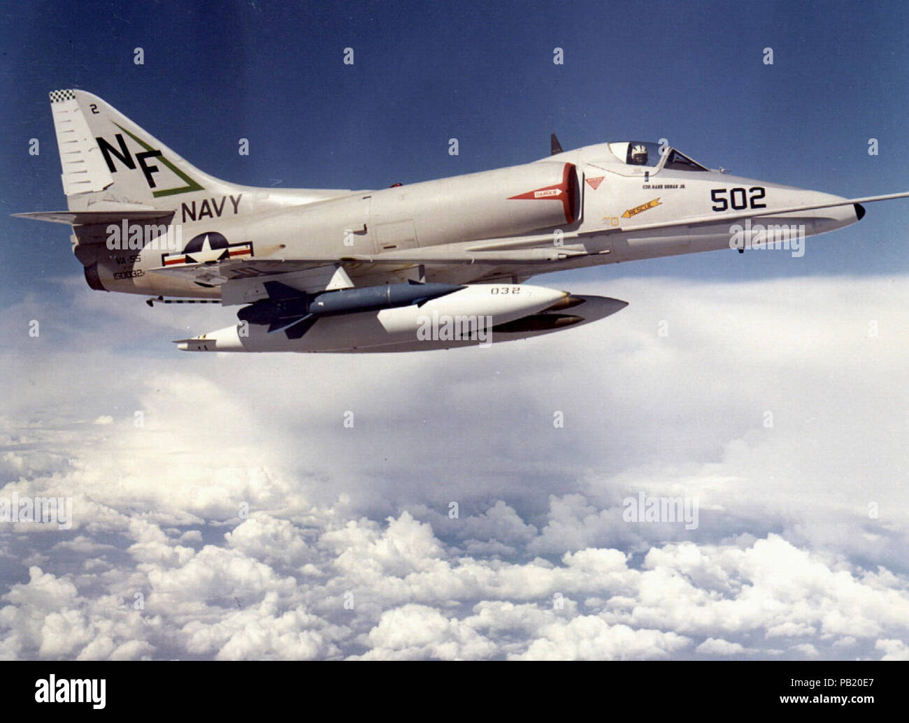 A-4E Skyhawk VA-55 in flight in 1964 Stock Photo - Alamy