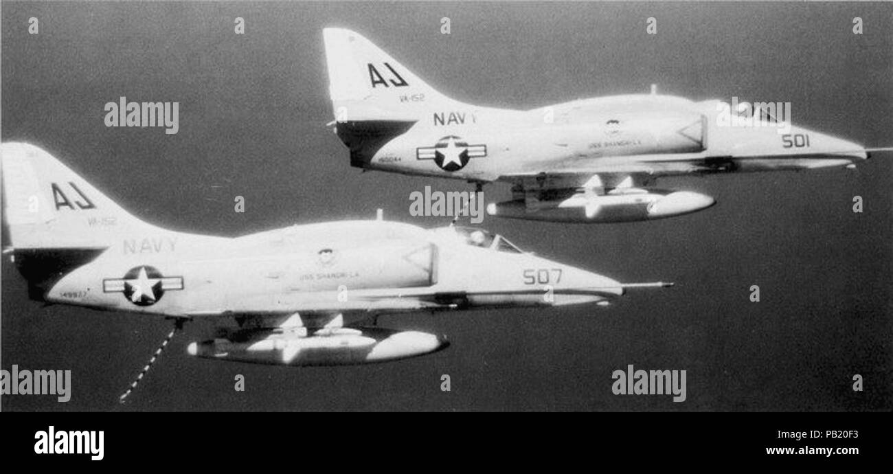 A-4E Skyhawks of VA-152 over Vietnam 1970 Stock Photo - Alamy