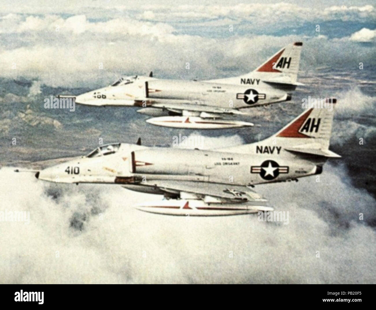 A-4E Skyhawks VA-164 in flight 1965 Stock Photo - Alamy
