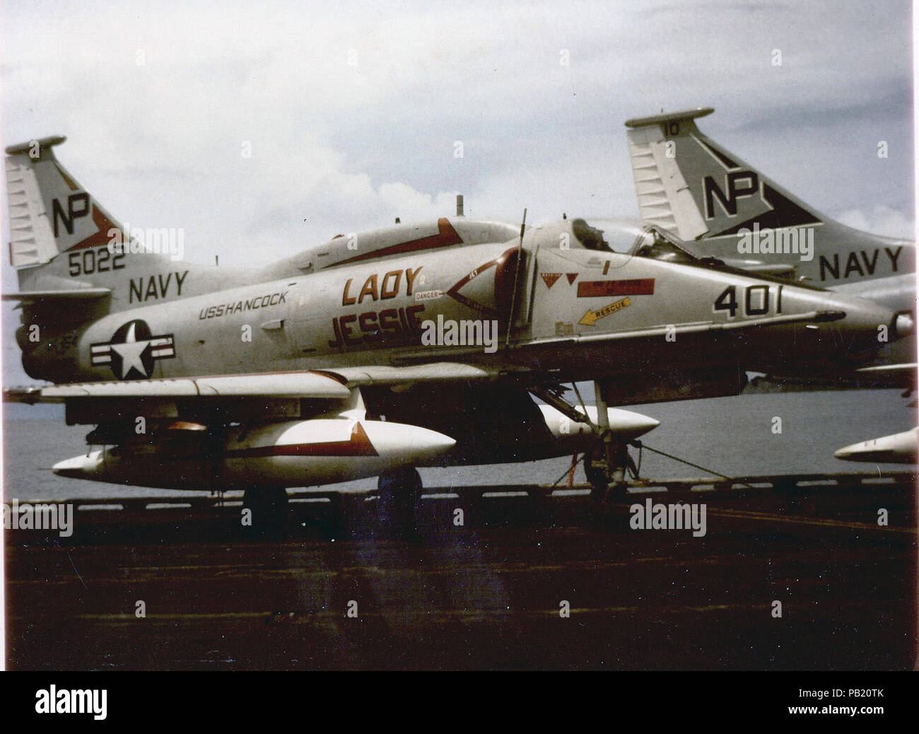 A-4F Lady Jessie VA-164 on USS Hancock (CV-19) 1975 Stock Photo - Alamy