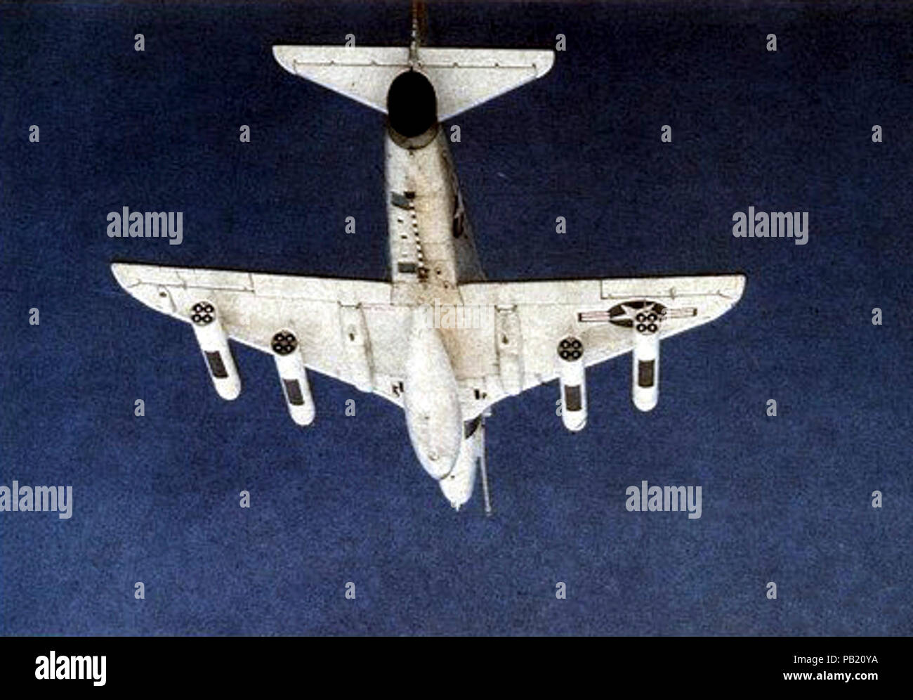 A-4F Skyhawk with Zuni rockets in flight 1968 Stock Photo - Alamy