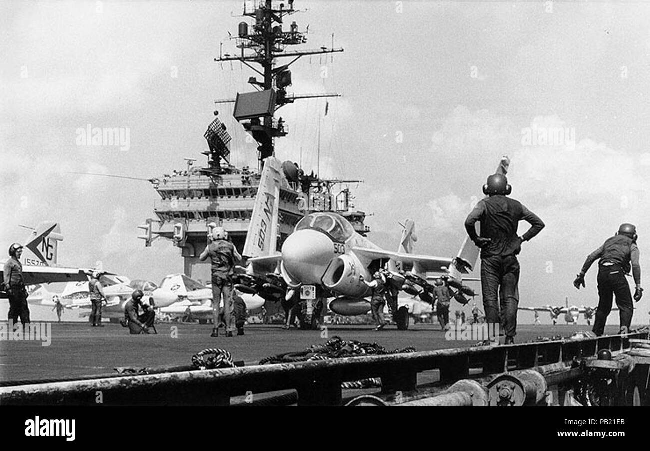 A-6A of VA-165 on USS Constellation (CVA-64) 1972 Stock Photo - Alamy