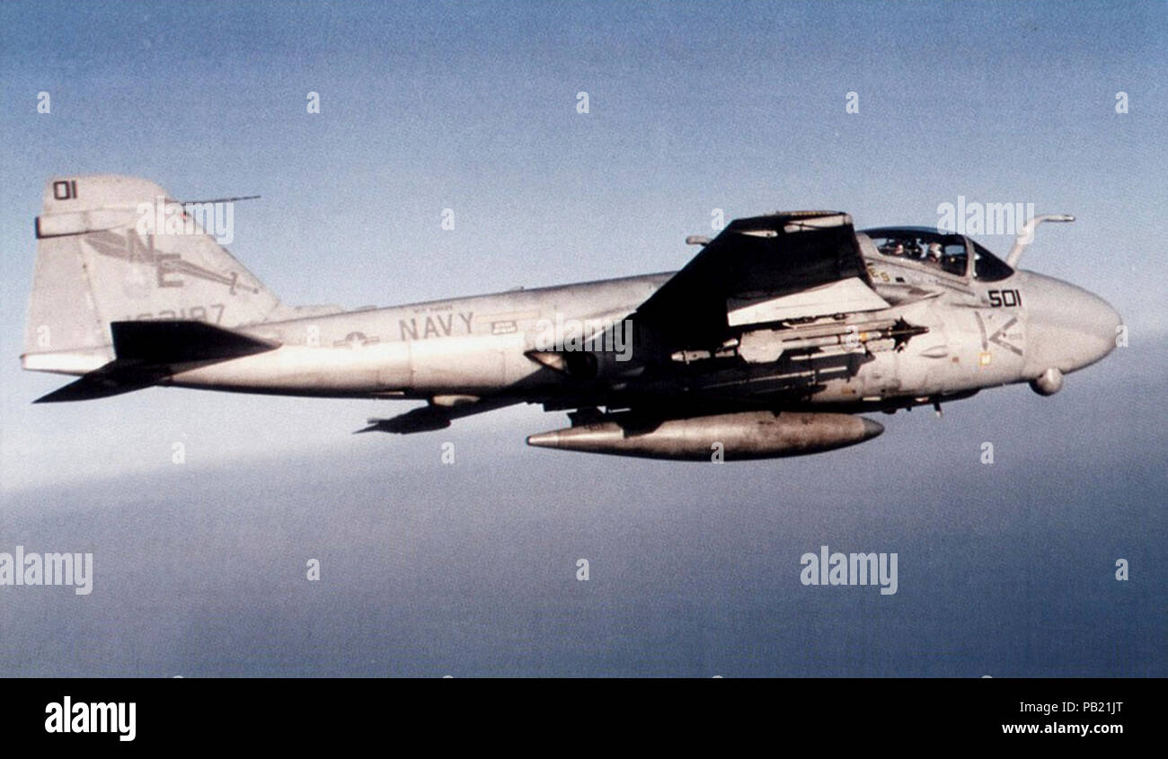 A-6E Intruder of VA-145 in flight c1992 Stock Photo - Alamy