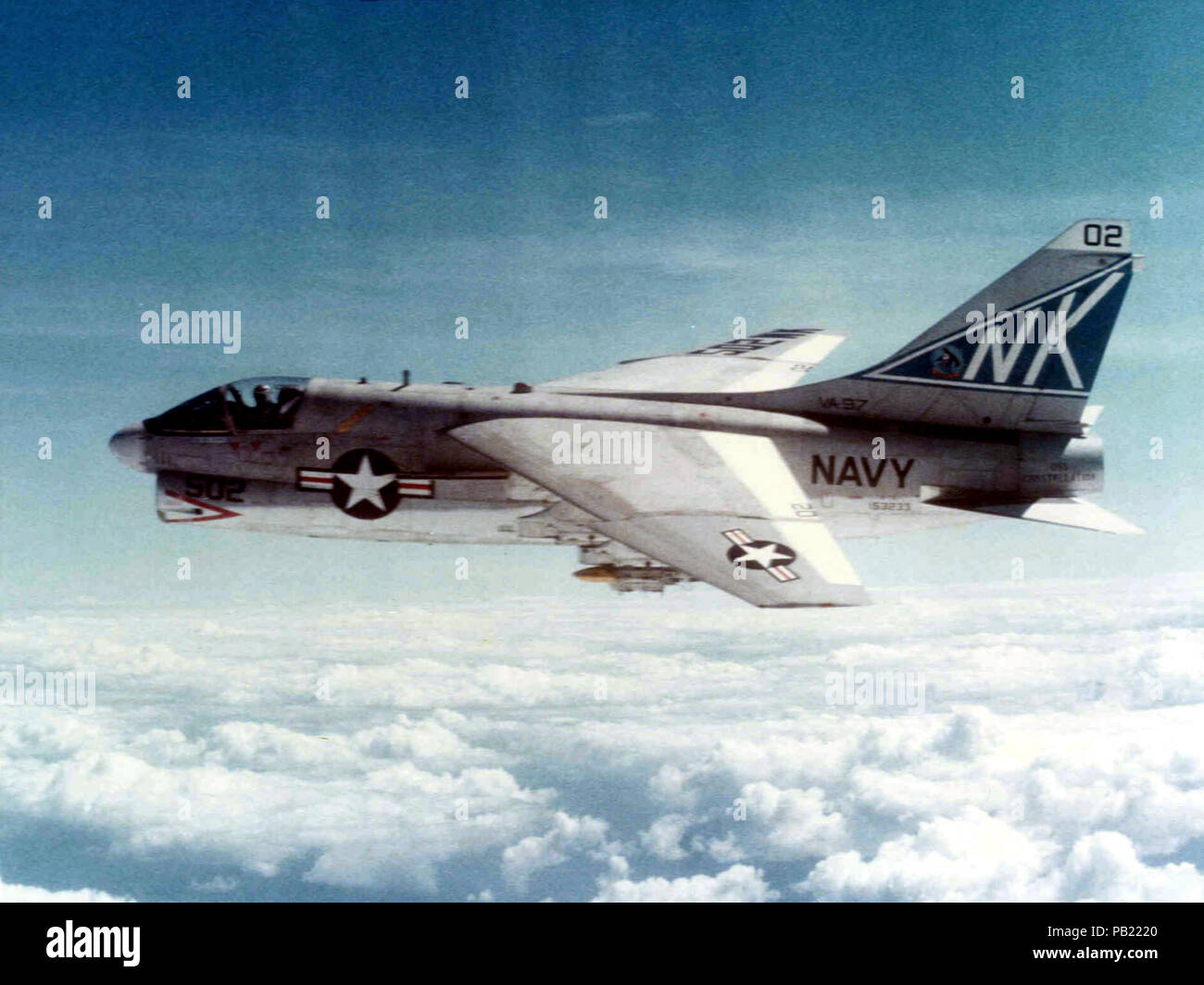 A-7A Corsair II of VA-97 over Gulf of Tonkin 1968 Stock Photo - Alamy