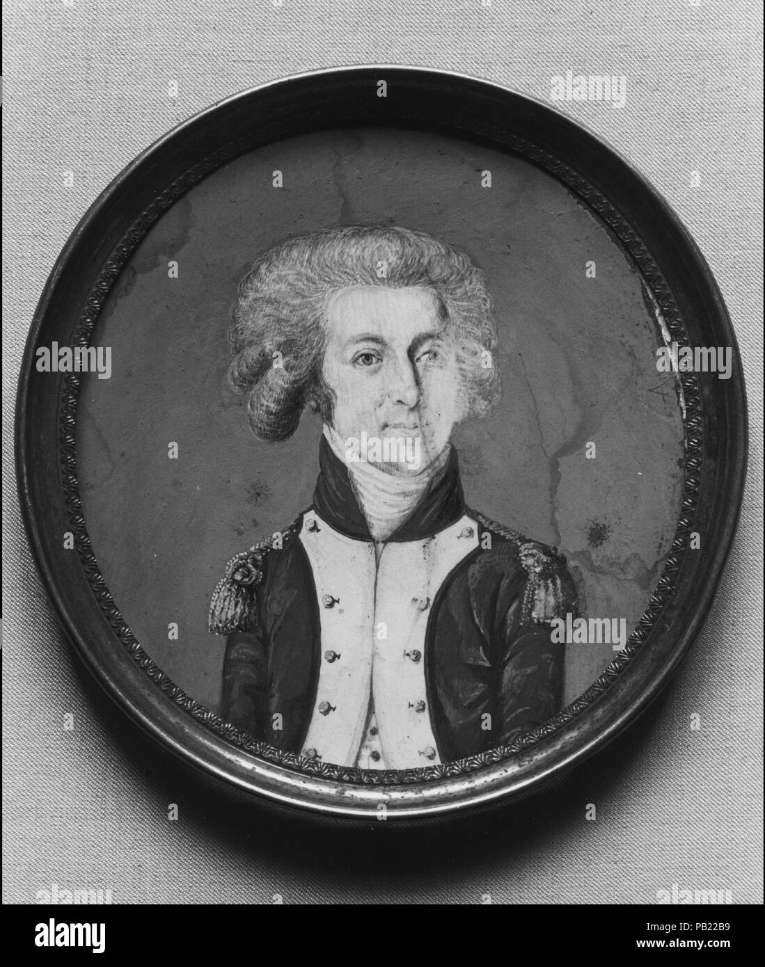 Portrait Miniature of the Marquis de Lafayette. Dimensions: 2 7/8 x 2 1 ...