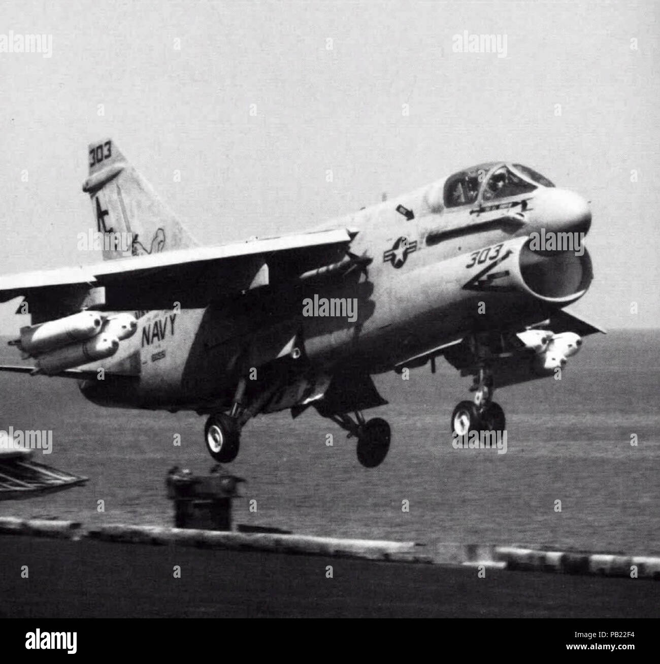 A-7E Corsair VA-46 launch Desert Storm NAN9-91 Stock Photo - Alamy