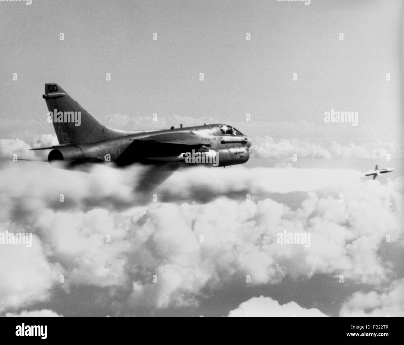 A-7E VA-66 launching AGM-45 in 1985 Stock Photo - Alamy