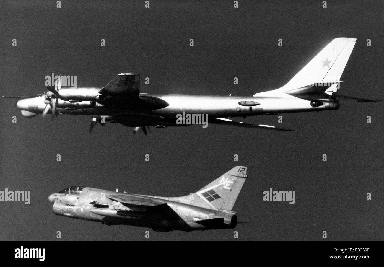 Soviet tu 95 bear aircraft Black and White Stock Photos & Images - Alamy