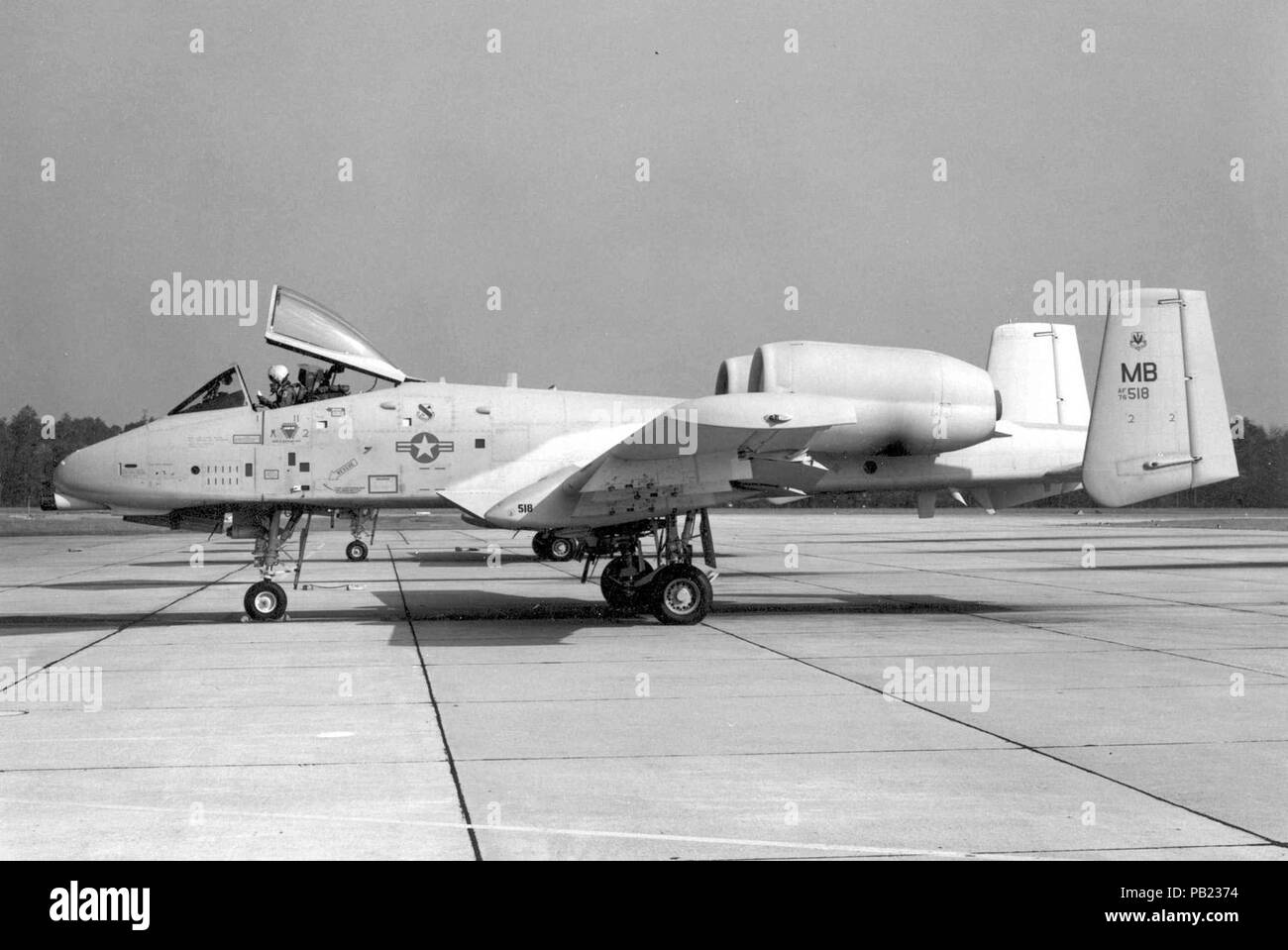 A-10A 76-618 356th TFS 7 Nov 1977 1st A-10 MB Stock Photo - Alamy